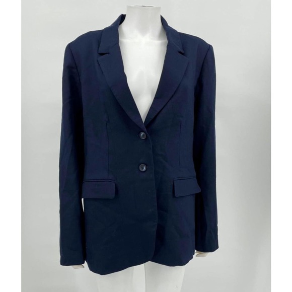 1901 | Jackets & Coats | 91 Blazer Navy Blue Career Women Sz 18 New Nwt ...